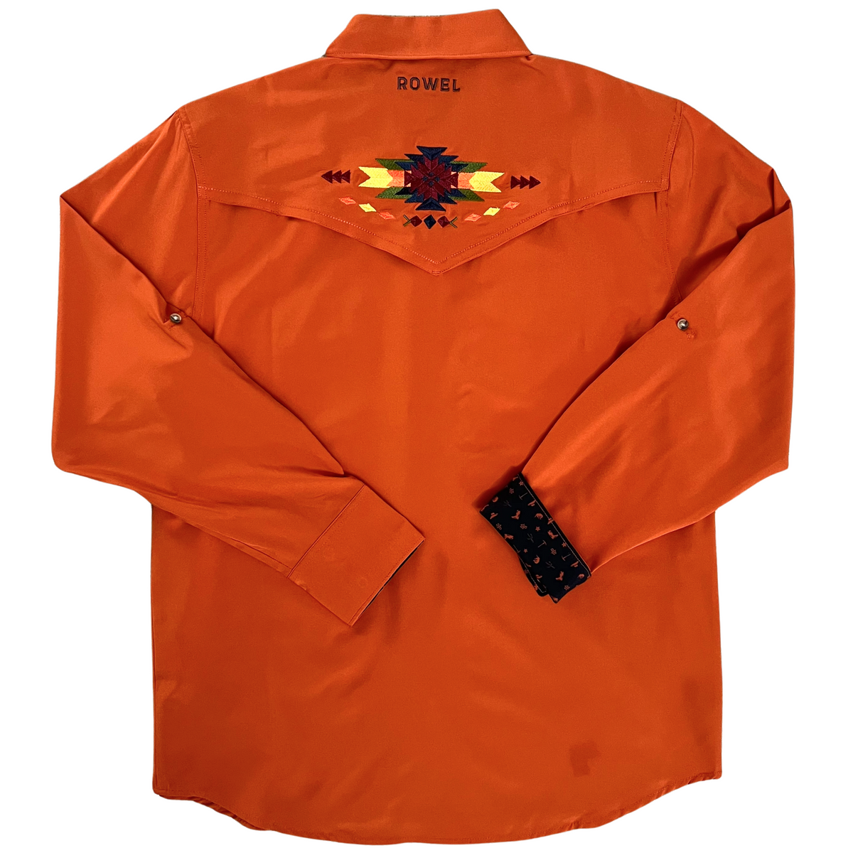 Burnt Orange Western Shirt | Embroidered | Rowel – Rowel Western Wear