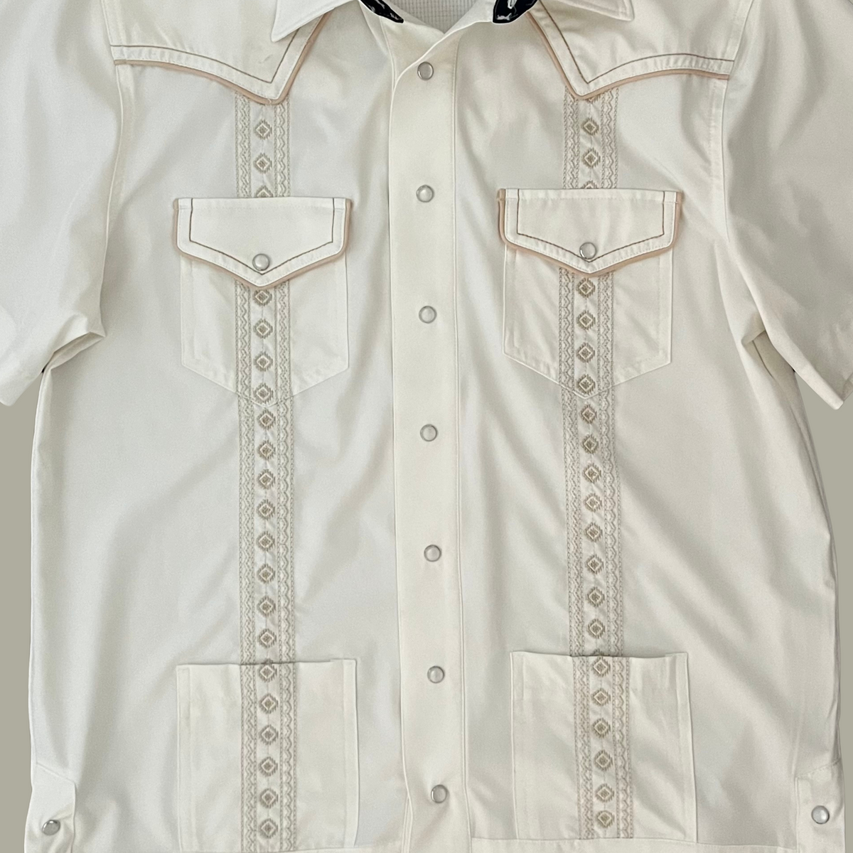 Pearl Snap Guayabera Performance Shirt--Pearl White – Rowel Western Wear