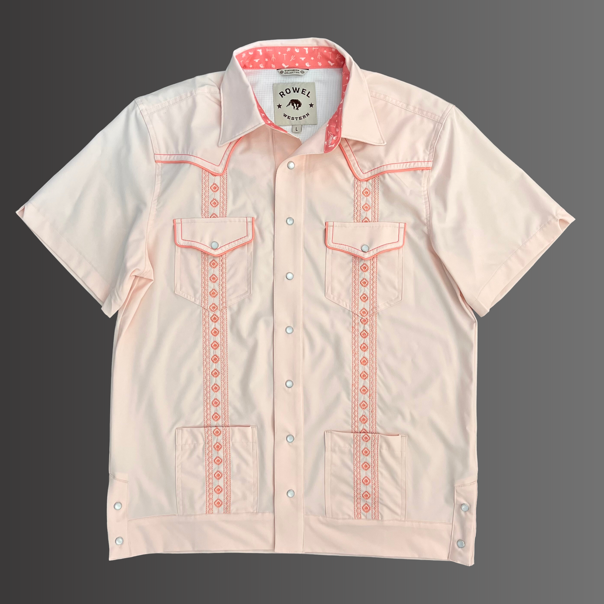 Pink Pearl Snap Western Shirt | Rowel Western – Rowel Western Wear