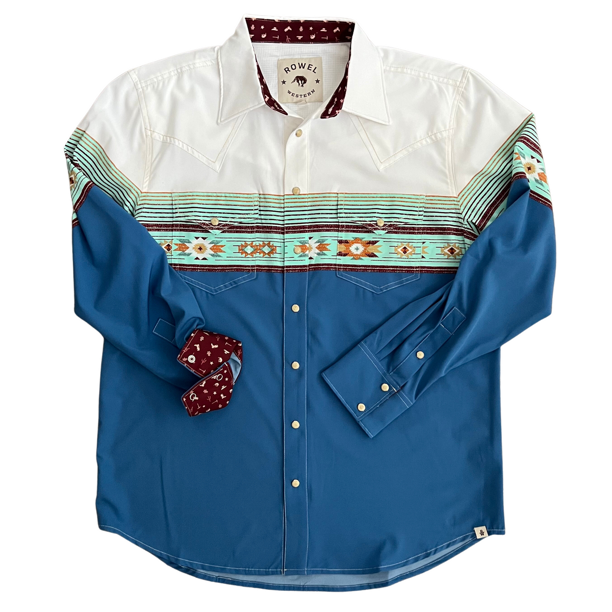 Men's Western Shirt | Striped | Rowel Western – Rowel Western Wear