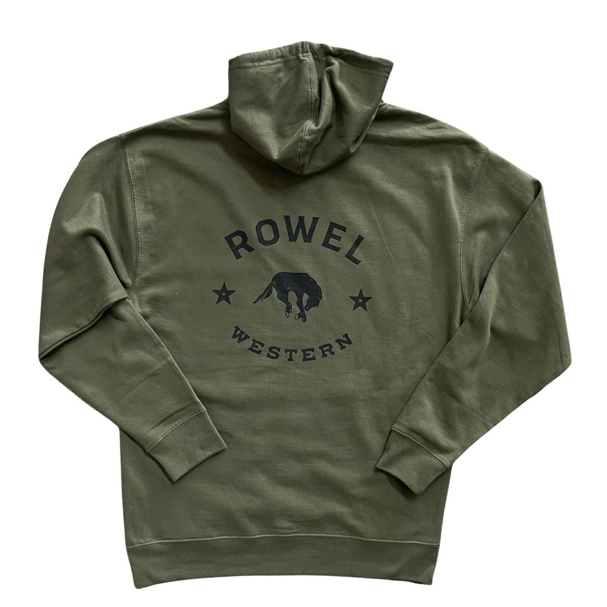 Adult Military Green Pullover Hoodie | Rowel Western – Rowel Western Wear