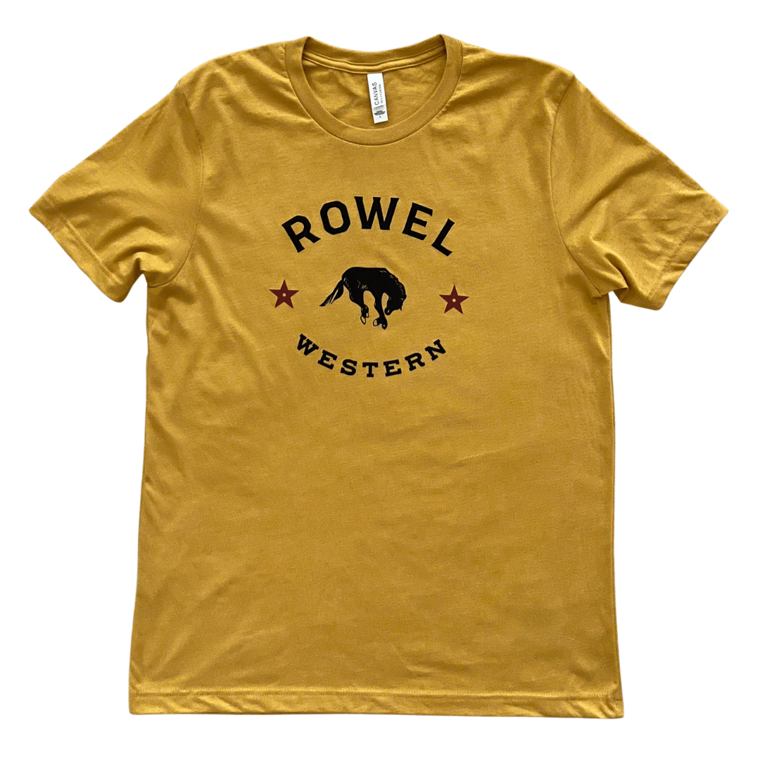 Adult Mustard Rowel T-Shirt – Rowel Western Wear